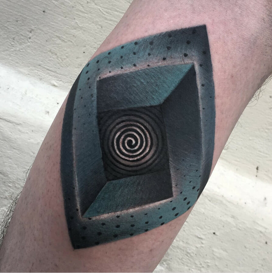 71 Mesmerizing Optical Illusion Tattoos That Will Make You Look Twice ...