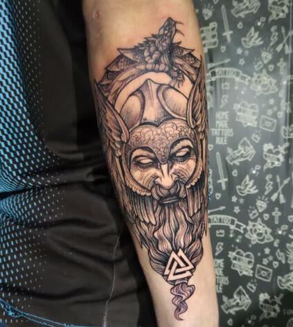 15 Amazing Valknut Old Norse Tattoo Designs That Will Blow Your Mind ...