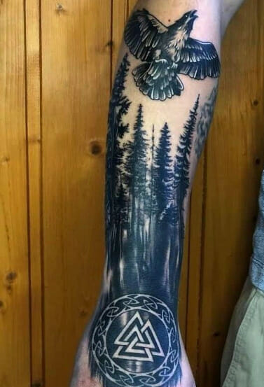 15 Amazing Valknut Old Norse Tattoo Designs That Will Blow Your Mind ...
