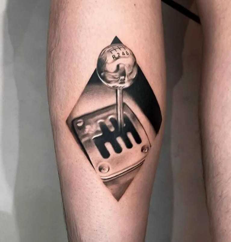Shift into Style: Exploring the Allure of Gear Shift Tattoos - Psycho Tats