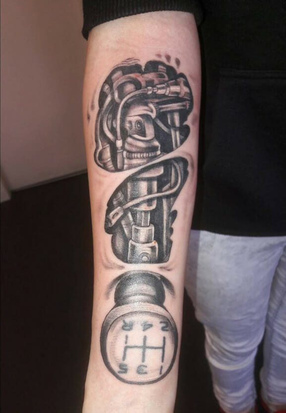 Shift into Style: Exploring the Allure of Gear Shift Tattoos - Psycho Tats