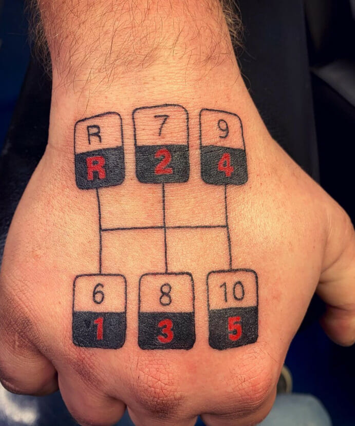 Shift into Style: Exploring the Allure of Gear Shift Tattoos - Psycho Tats