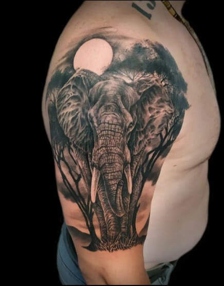 51 Modern Black Grey Ink Tattoo Men with Their Characteristics - Psycho ...