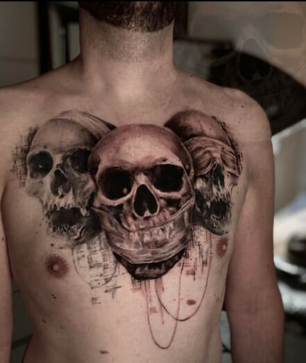 51 Modern Black Grey Ink Tattoo Men with Their Characteristics - Psycho ...