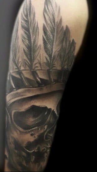 51 Modern Black Grey Ink Tattoo Men with Their Characteristics - Psycho ...