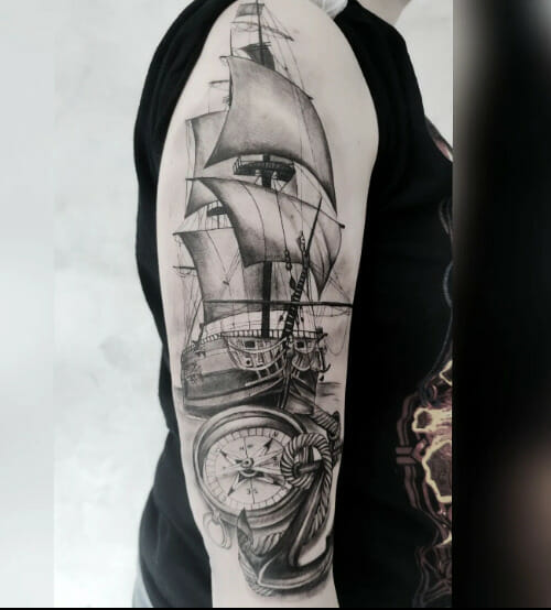 51 Modern Black Grey Ink Tattoo Men with Their Characteristics - Psycho ...