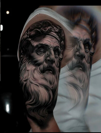 51 Modern Black Grey Ink Tattoo Men with Their Characteristics - Psycho ...