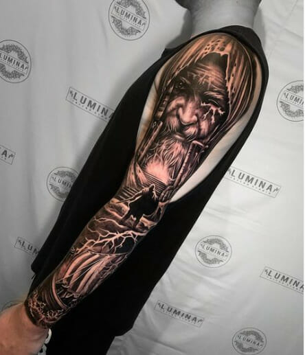 51 Modern Black Grey Ink Tattoo Men with Their Characteristics - Psycho ...