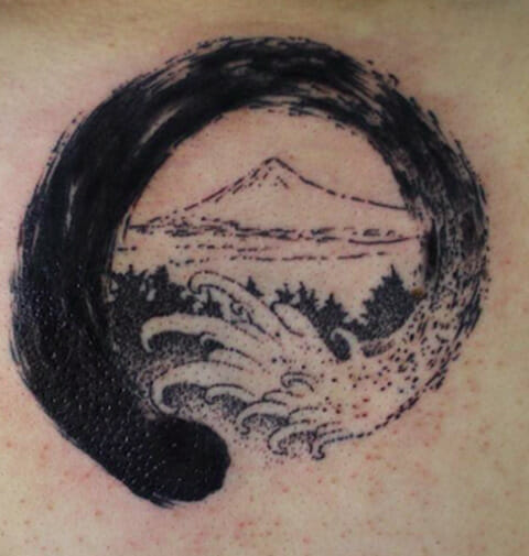 30 Amazing Enso Tattoo From Zen Philosophy - Psycho Tats