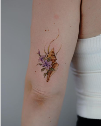 51 Latest Design Seashell Tattoo with Meaning - Psycho Tats