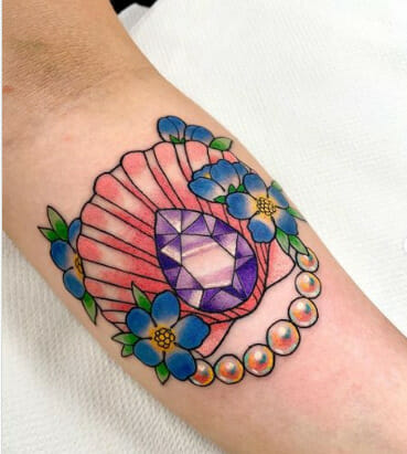 51 Latest Design Seashell Tattoo with Meaning - Psycho Tats