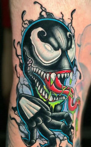 31 Latest Design Venom Tattoos with Deep Meaning - Psycho Tats