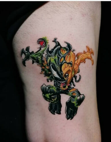 31 Latest Design Venom Tattoos with Deep Meaning - Psycho Tats