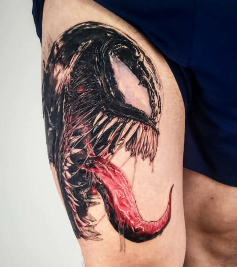 31 Latest Design Venom Tattoos with Deep Meaning - Psycho Tats