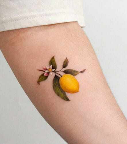 81 Latest Design Lemon Tattoo with Deep Meaning - Psycho Tats