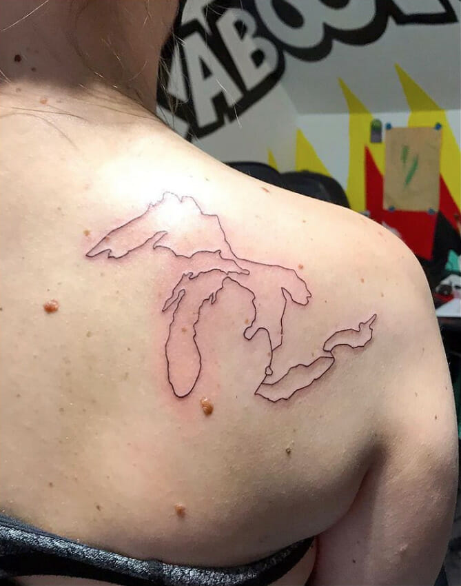 Forever Michigan: Symbolizing Love for the State with a 51-State Tattoo ...