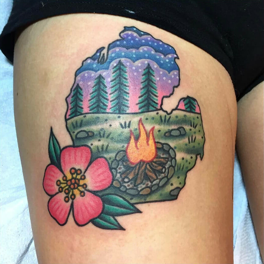 Forever Michigan: Symbolizing Love for the State with a 51-State Tattoo ...