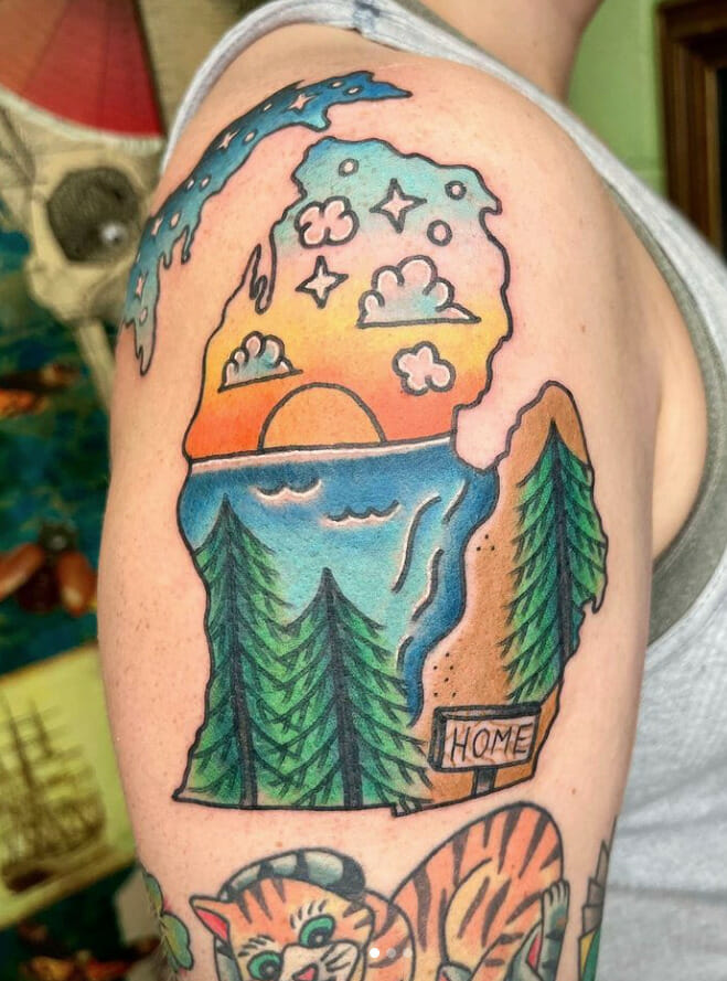 Forever Michigan: Symbolizing Love for the State with a 51-State Tattoo ...