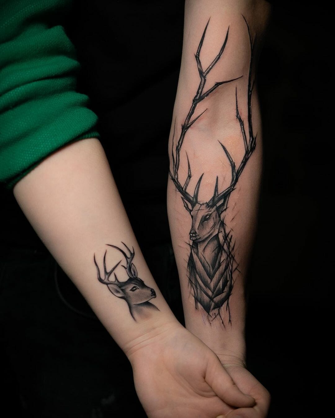 55 Stag Tattoo Design Ideas: Honoring The Stately King Of The Forest ...