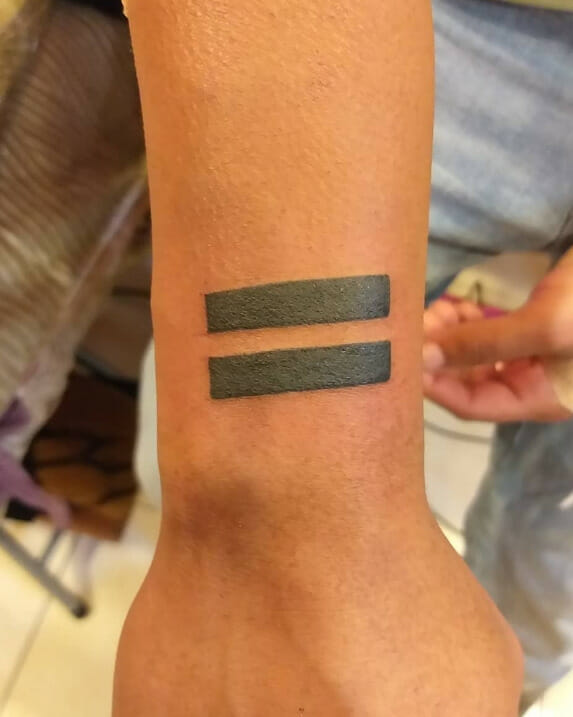 15 Equal Sign Tattoo Symbolism- Symbolizing the Power of Equality in ...
