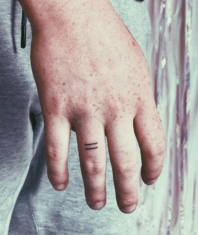 15 Equal Sign Tattoo Symbolism- Symbolizing the Power of Equality in ...