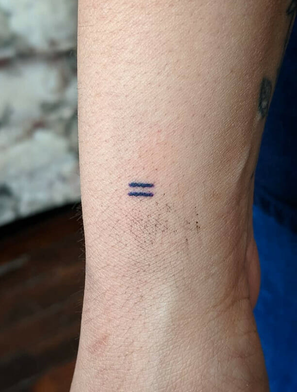 15 Equal Sign Tattoo Symbolism- Symbolizing the Power of Equality in ...