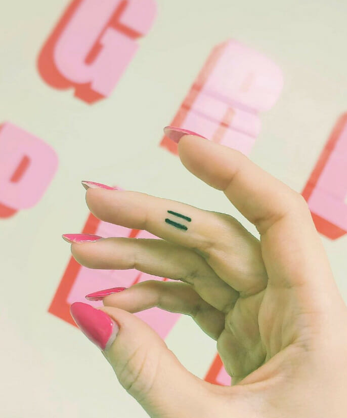 15 Equal Sign Tattoo Symbolism- Symbolizing the Power of Equality in ...