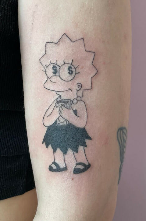 41 Lisa Simpson Tattoos for Fans of the Simpsons and Intellectual Wit ...