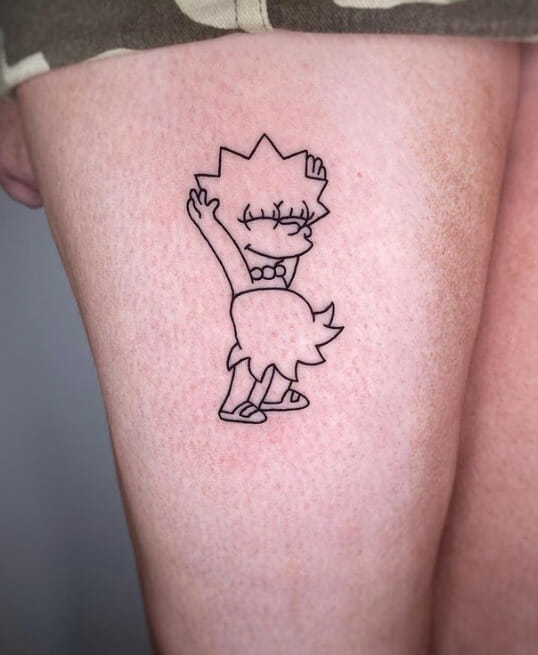 41 Lisa Simpson Tattoos for Fans of the Simpsons and Intellectual Wit ...