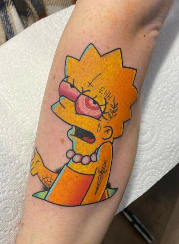 41 Lisa Simpson Tattoos for Fans of the Simpsons and Intellectual Wit ...