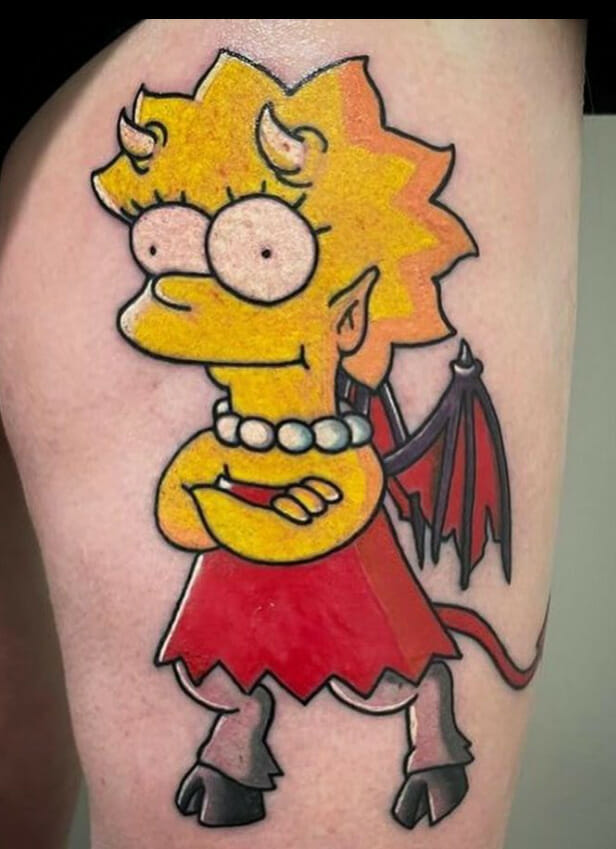41 Lisa Simpson Tattoos for Fans of the Simpsons and Intellectual Wit ...