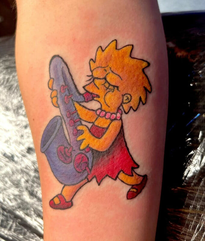 41 Lisa Simpson Tattoos for Fans of the Simpsons and Intellectual Wit ...