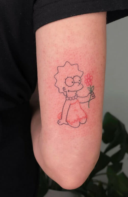 41 Lisa Simpson Tattoos for Fans of the Simpsons and Intellectual Wit ...