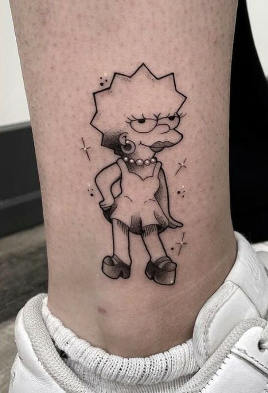 41 Lisa Simpson Tattoos for Fans of the Simpsons and Intellectual Wit ...