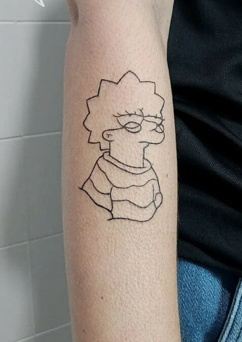 41 Lisa Simpson Tattoos for Fans of the Simpsons and Intellectual Wit ...