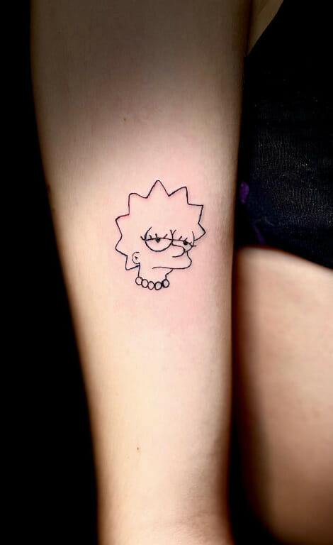 41 Lisa Simpson Tattoos for Fans of the Simpsons and Intellectual Wit ...