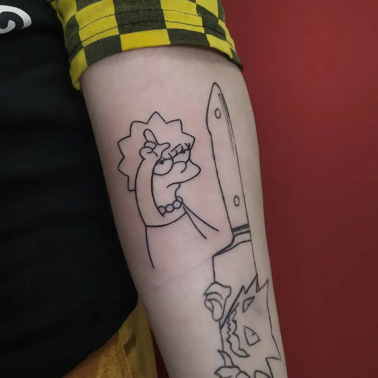 41 Lisa Simpson Tattoos for Fans of the Simpsons and Intellectual Wit ...