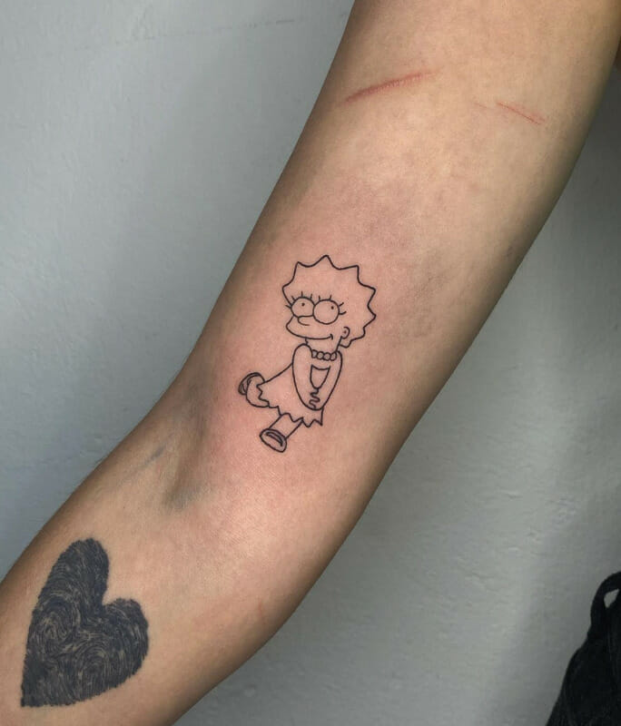 41 Lisa Simpson Tattoos for Fans of the Simpsons and Intellectual Wit ...