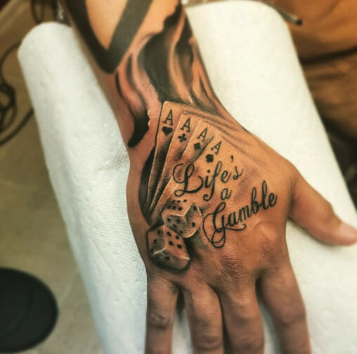 25 Lifes a Gamble Tattoo- Finding Strength in the Game of Life - Psycho ...