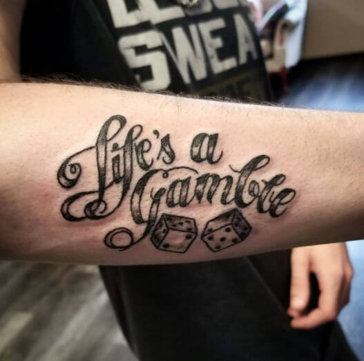 25 Lifes a Gamble Tattoo- Finding Strength in the Game of Life - Psycho ...