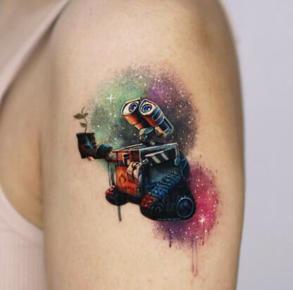 15 Wall-E Tattoo Designs That Will Make You Believe in True Friendship ...