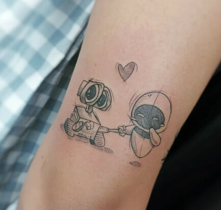 15 Wall-E Tattoo Designs That Will Make You Believe in True Friendship ...