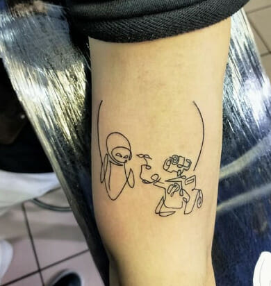 15 Wall-E Tattoo Designs That Will Make You Believe in True Friendship ...