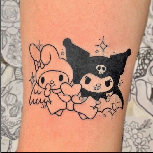 15 Admired Kuromi and My Melody Tattoo Concepts to Capture the Magic ...