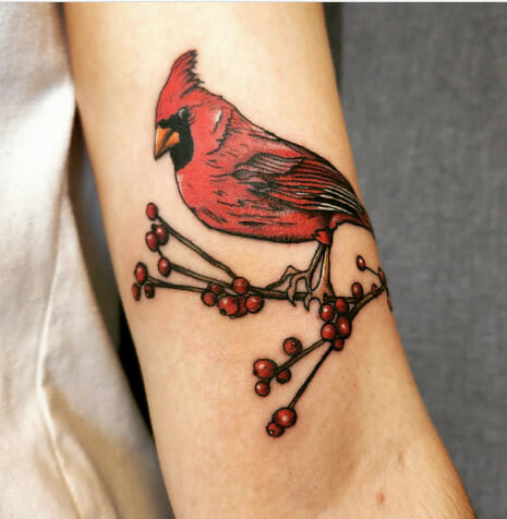 31 Cardinal Tattoo Designs to Ignite Your Passion for Body Art - Psycho ...