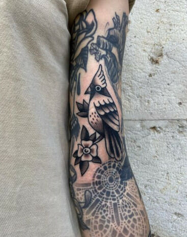 31 Cardinal Tattoo Designs to Ignite Your Passion for Body Art - Psycho ...