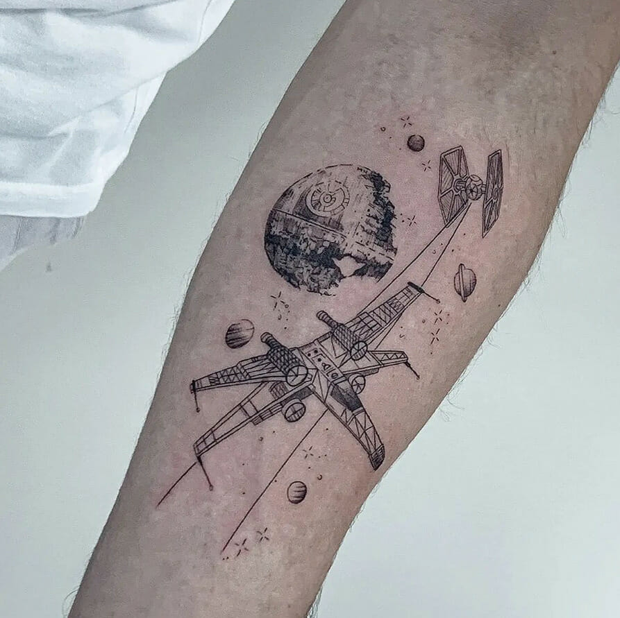 61 Star Wars Tattoos Period The End for Those Who Love a Galactic ...