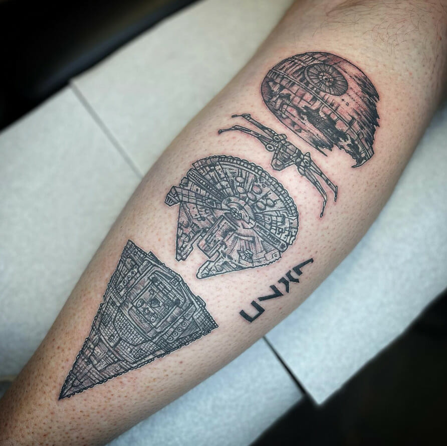 61 Star Wars Tattoos Period The End for Those Who Love a Galactic ...