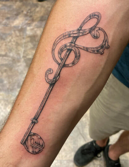 41 Skeleton Key Tattoo Designs Unlocking Passion with Ink - Psycho Tats