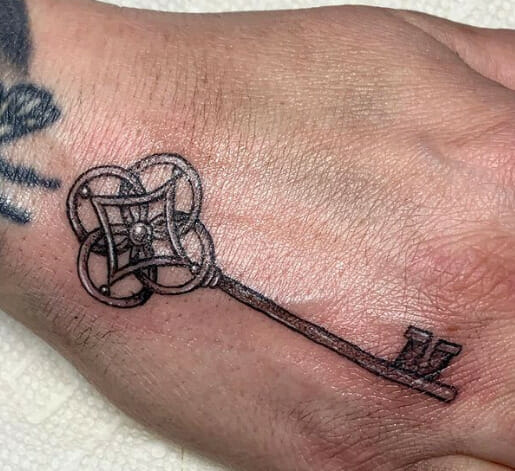 41 Skeleton Key Tattoo Designs Unlocking Passion with Ink - Psycho Tats